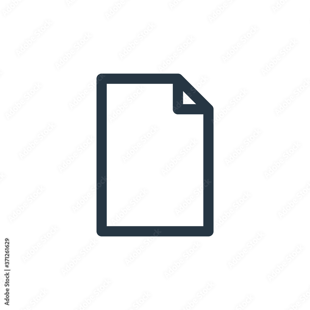 new file icon vector from basic ui concept. Thin line illustration of ...