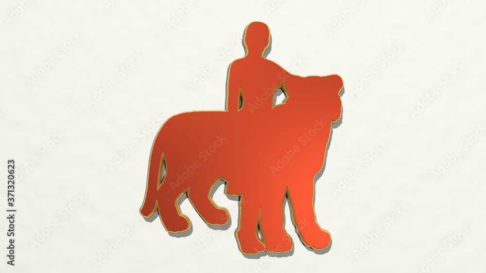 GIRL 3D drawing icon - 3D illustration for beautiful and background ...