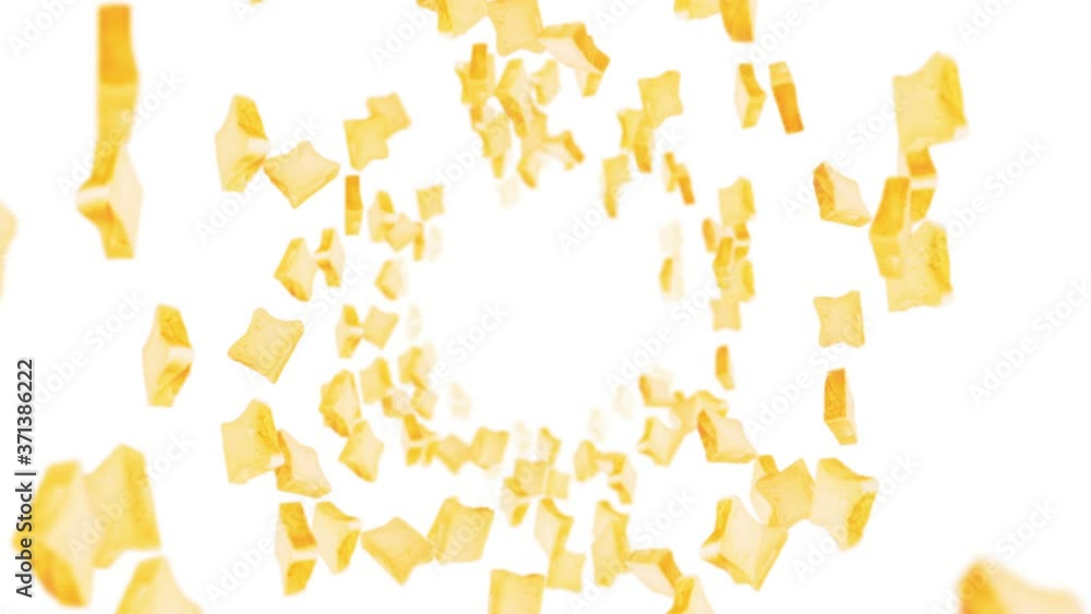 Flying many plain bread slices on black background. Foodstuff, Food and ...