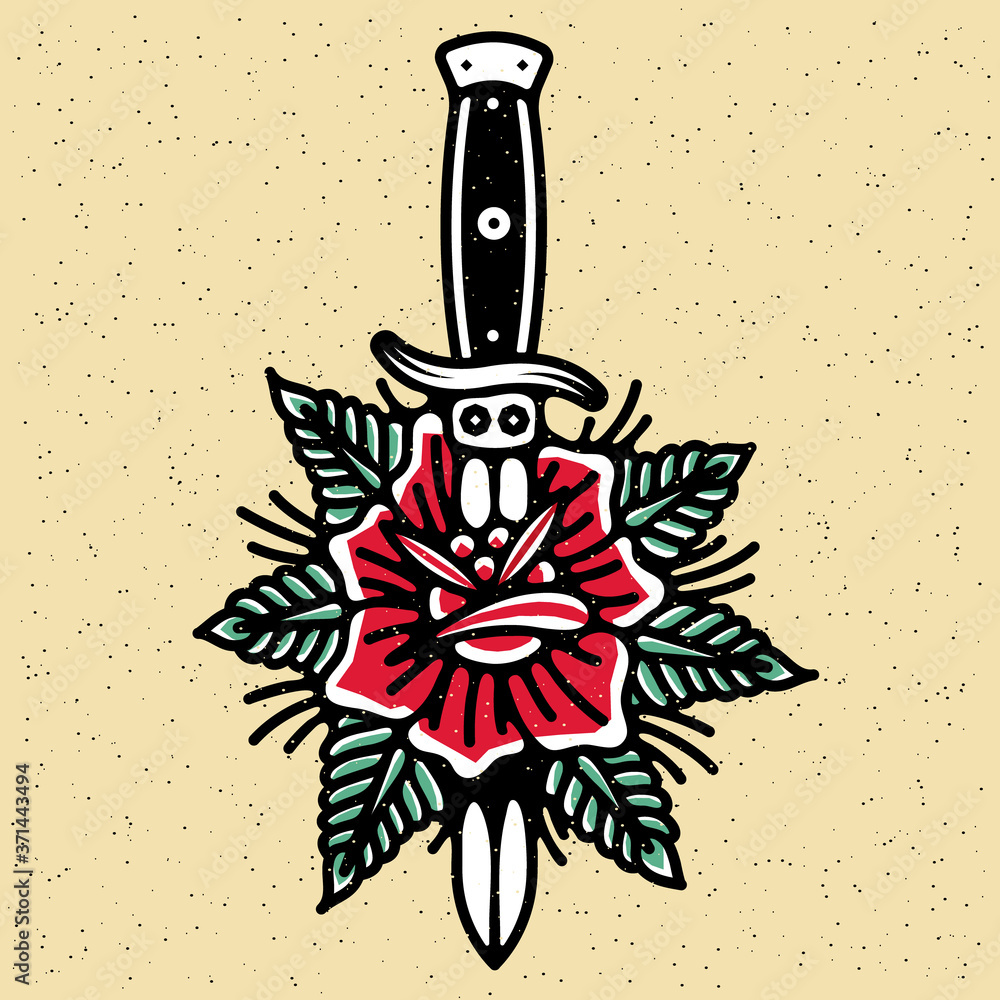 Traditional Flash Rose