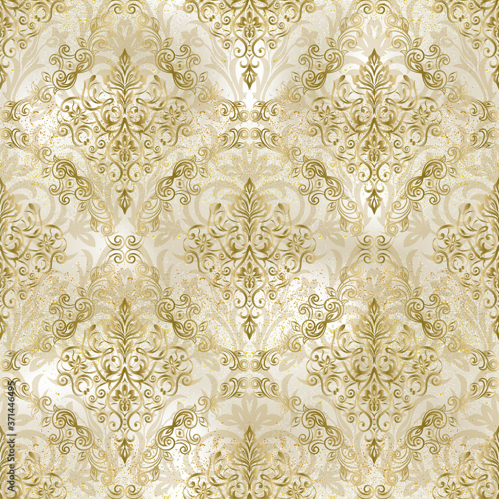 Damask wallpaper. Seamless damask pattern for background or wallpaper ...
