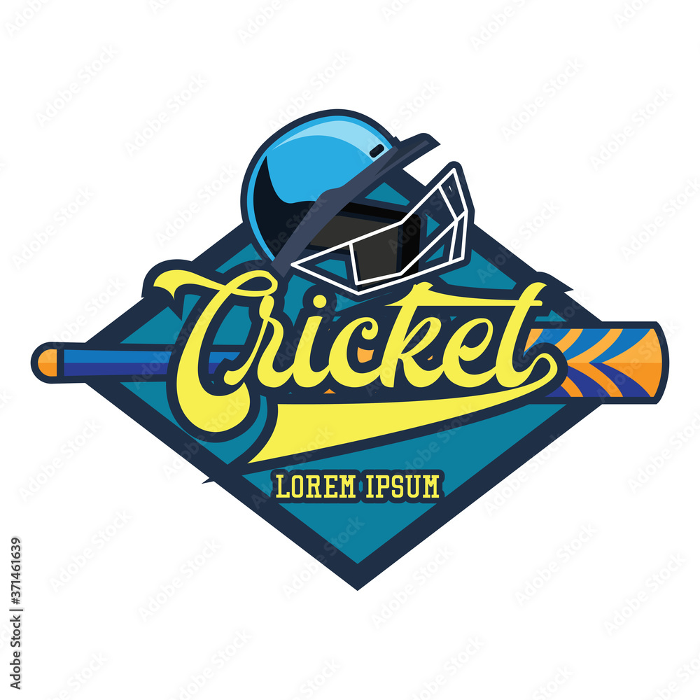 cricket logo with text space for your slogan tag line, vector ...