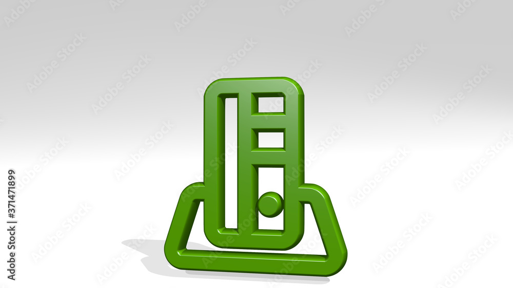 DESKTOP COMPUTER 3D icon casting shadow - 3D illustration for ...