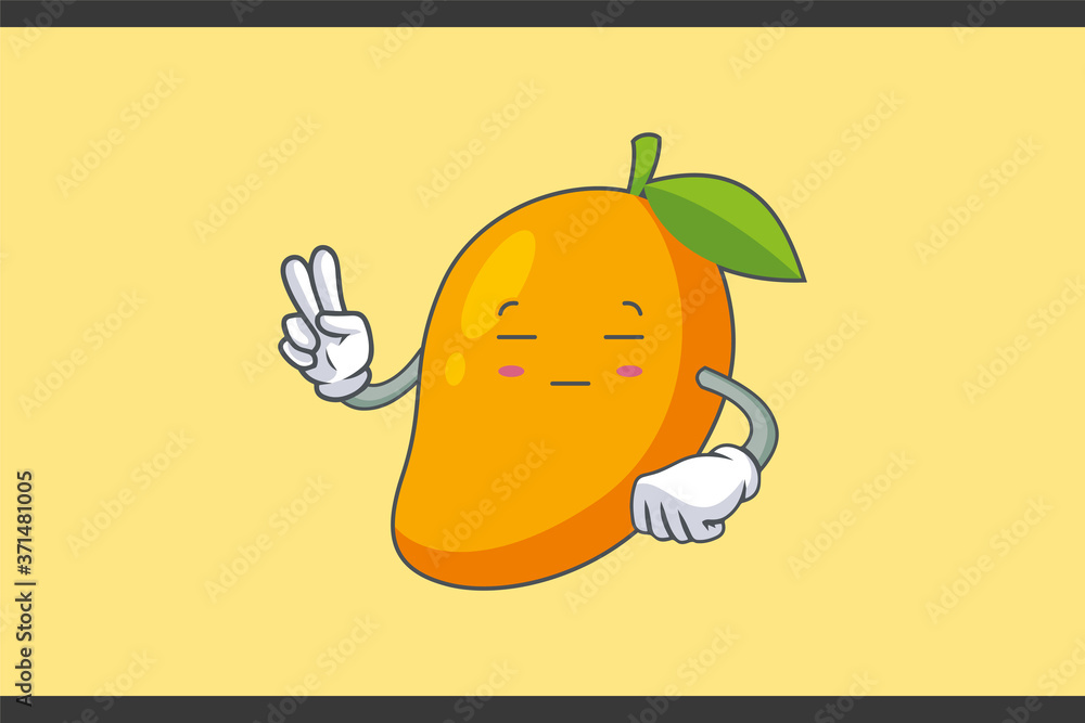 ZONK, MEDITATIVE, UNAMUSED Face Emotion. Peace Hand Gesture. Yellow ...