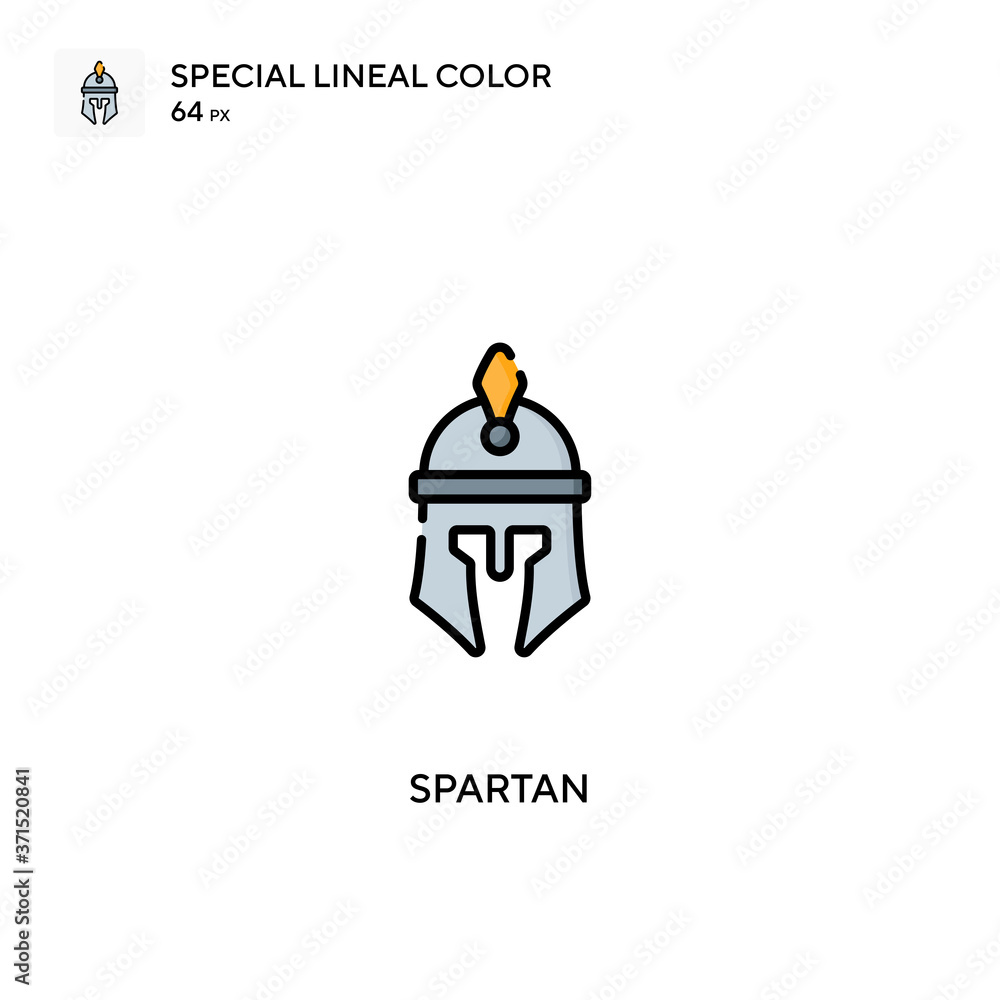 Spartan Special lineal color vector icon. Spartan icons for your ...