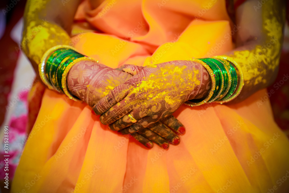 Indian Wedding Haldi Stock Photo | Adobe Stock