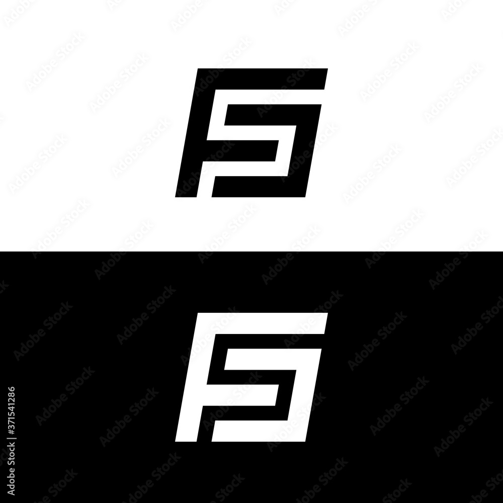 Letter FS logo. Icon vector. Stock Vector | Adobe Stock