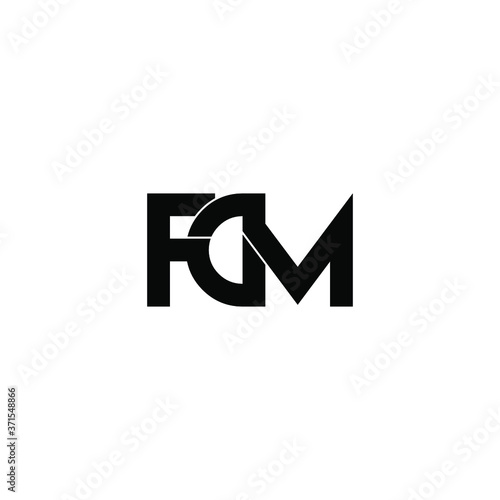 fdm letter original monogram logo design Stock Vector | Adobe Stock