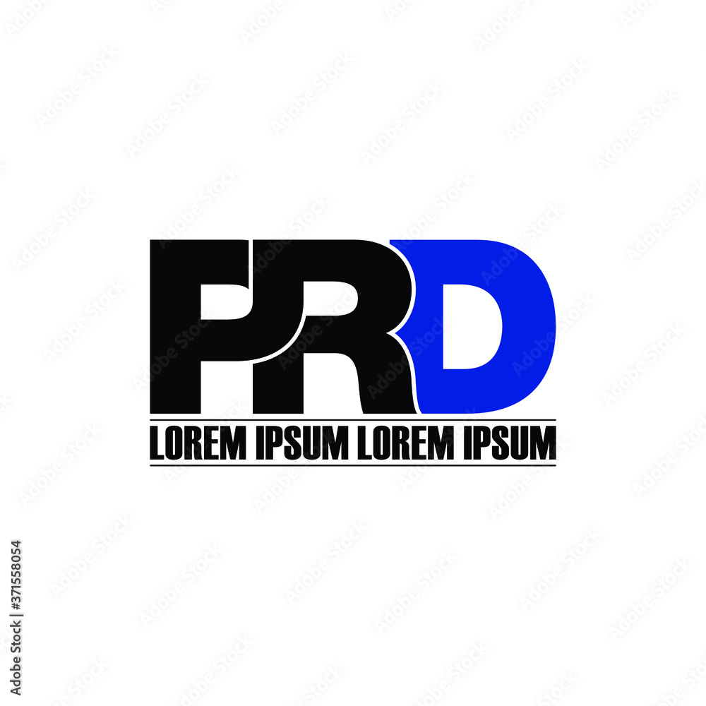PRD letter monogram logo design Stock Vector | Adobe Stock