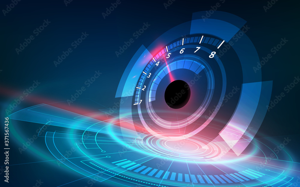 Speed motion background with fast speedometer car. Racing velocity ...