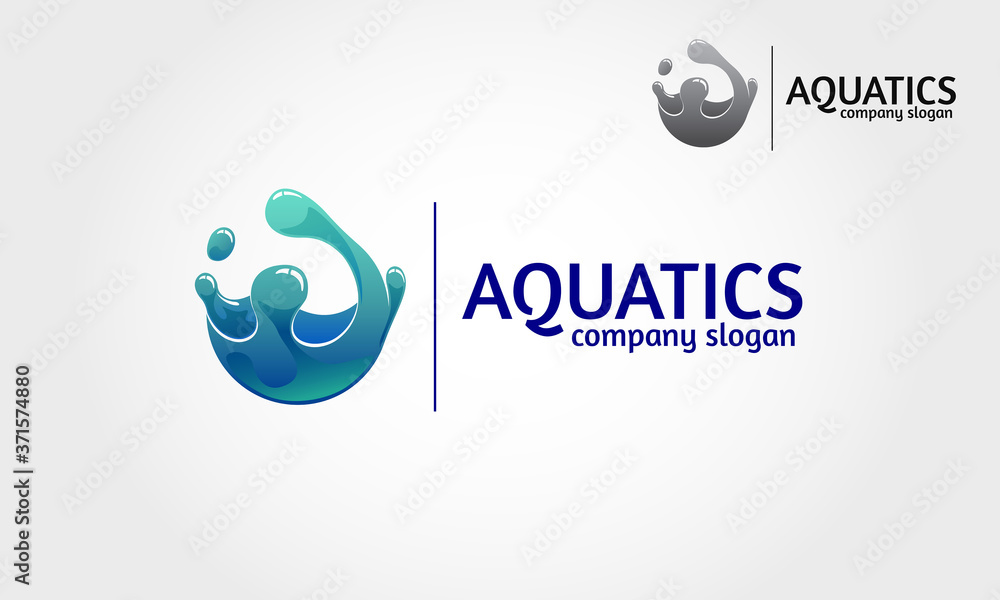 Aquatics Vector Logo Template 2.0 version is a designed for any types ...