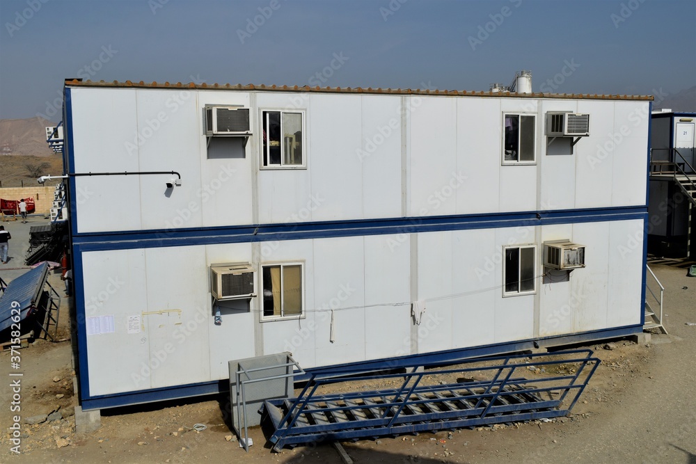 Portacabin, porta cabin, temporary labours camp , Mobile building in ...
