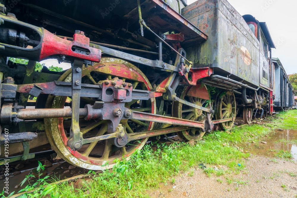 Old locomotive in the station, history destination for traveler, this ...
