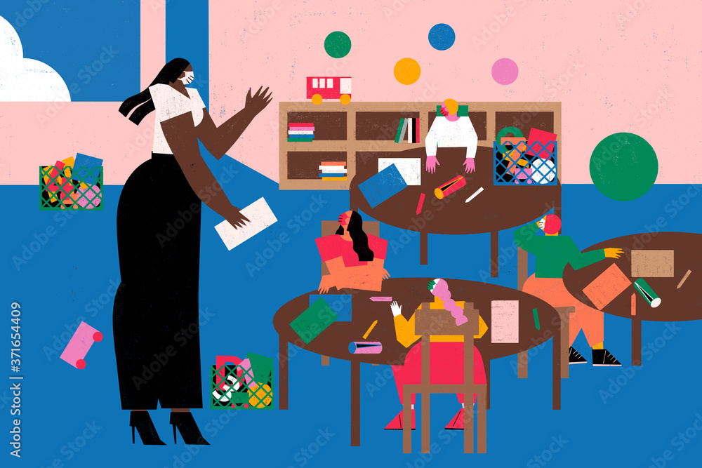 Heading back to school in the pandemic. Social distance. Stay safe ...