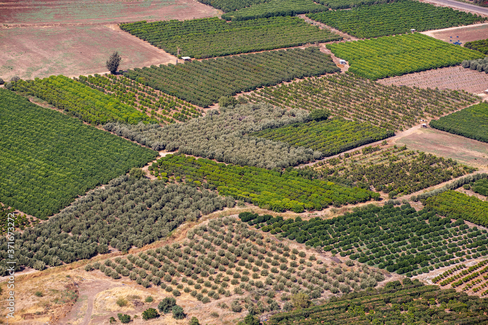 low galilee, arbel cliff, arabic settlement, agricultural valley ...