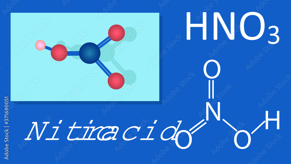 Structural chemical formula and molecule model. Chemistry lesson Stock ...