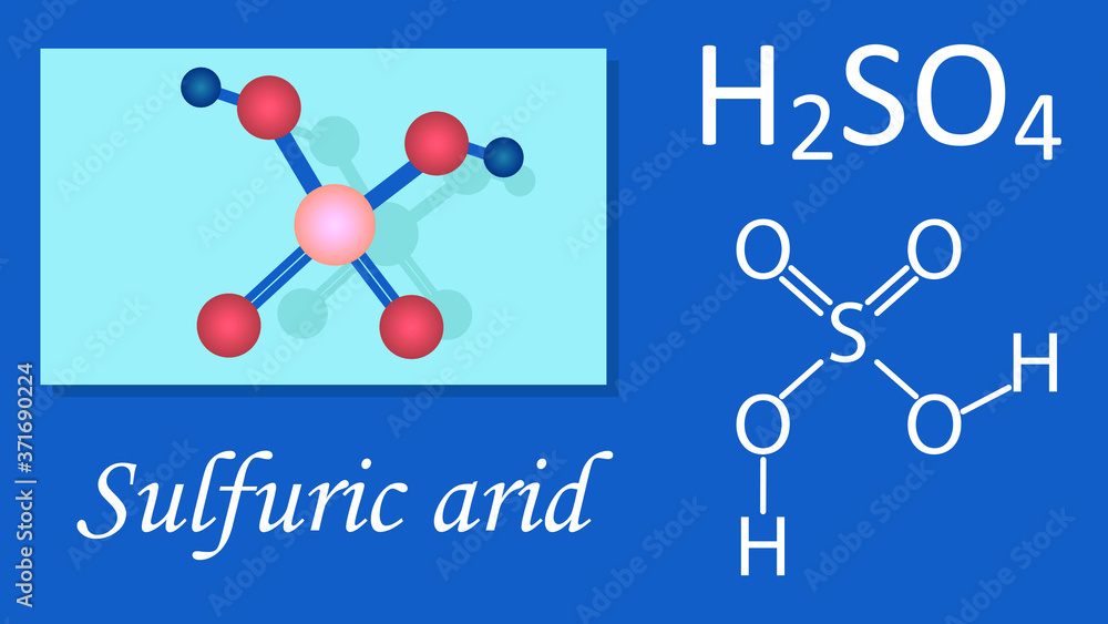 Structural chemical formula and molecule model. Chemistry lesson Stock ...