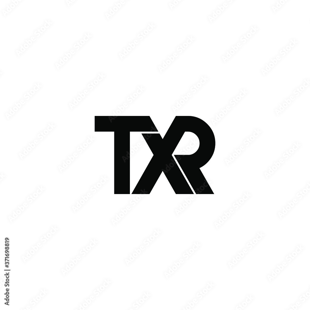 txr letter original monogram logo design Stock Vector | Adobe Stock