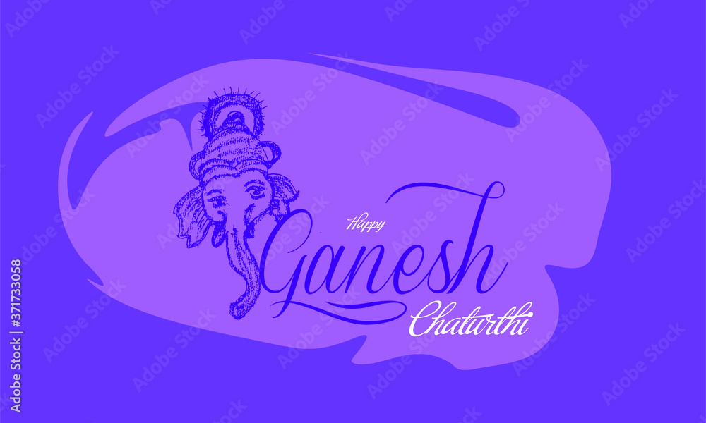 innovative vector illustration of Lord Ganpati on Ganesh Chaturthi with ...