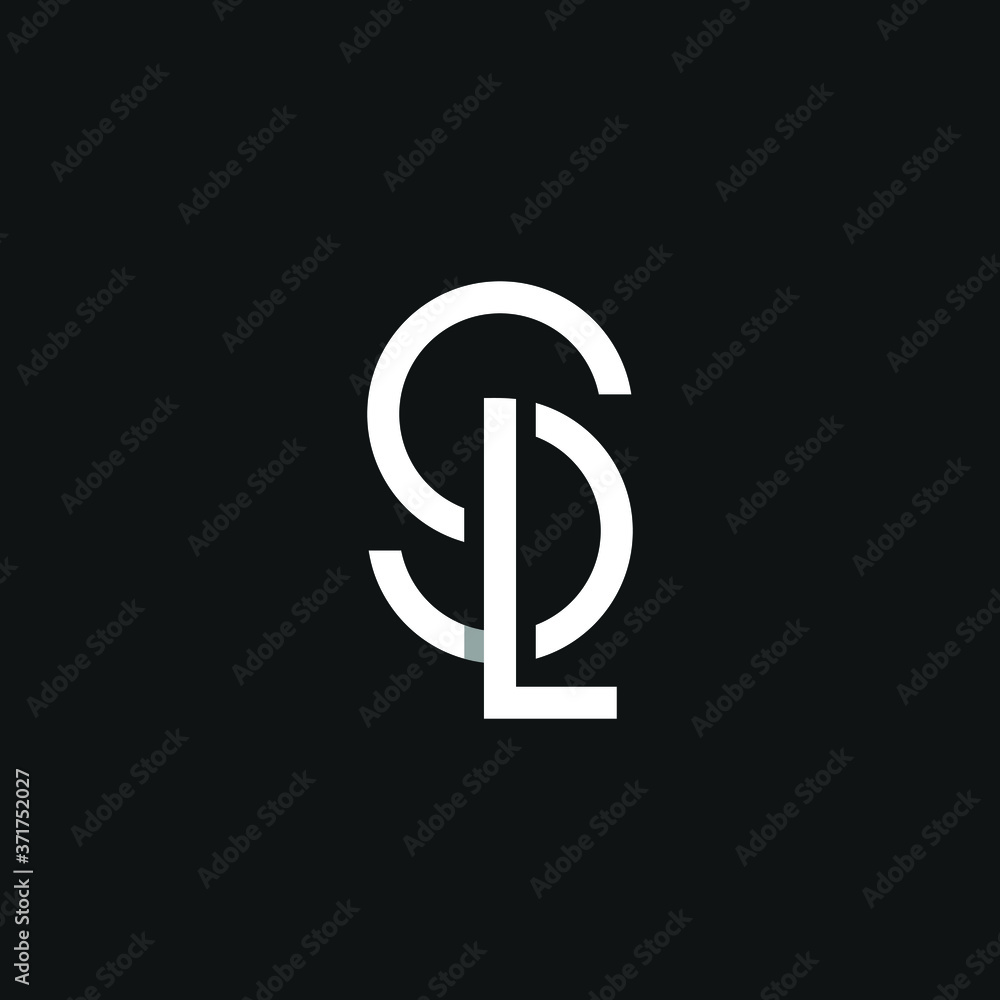 SL, LS creative initial vector Letter Logo Design Monogram template SL ...