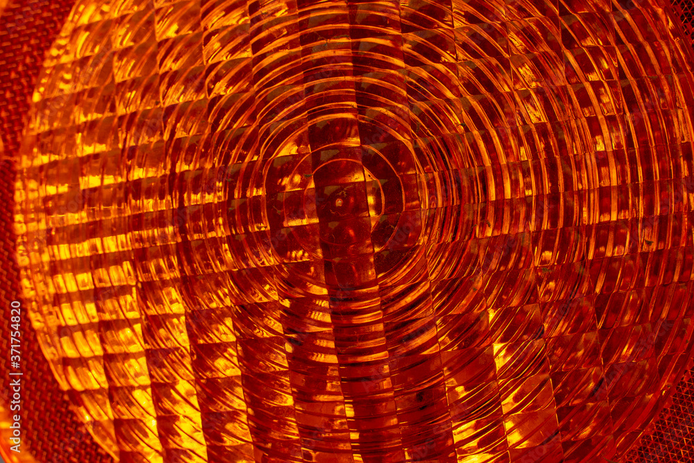 Construction warning light close-up texture Stock Photo | Adobe Stock