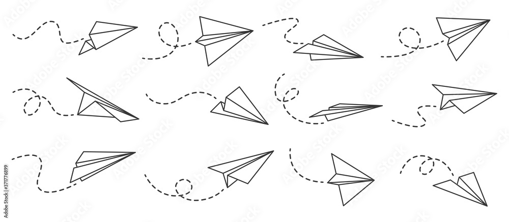 Paper Airplane Sketch