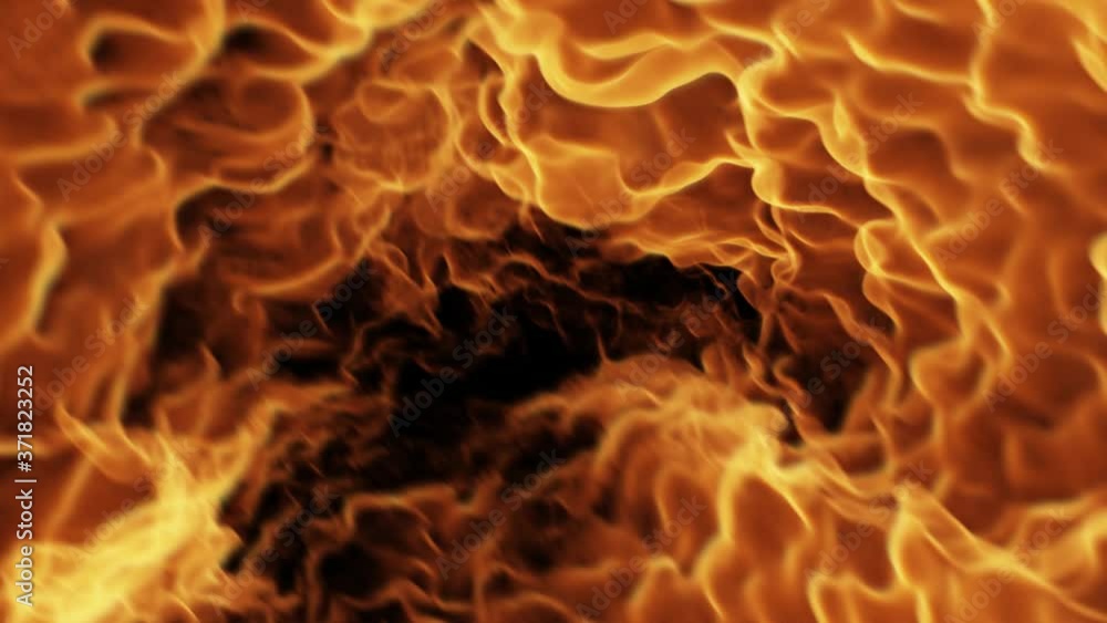 Looping Fire Flames. the flames of Fire wall in slow motion Stock Video ...