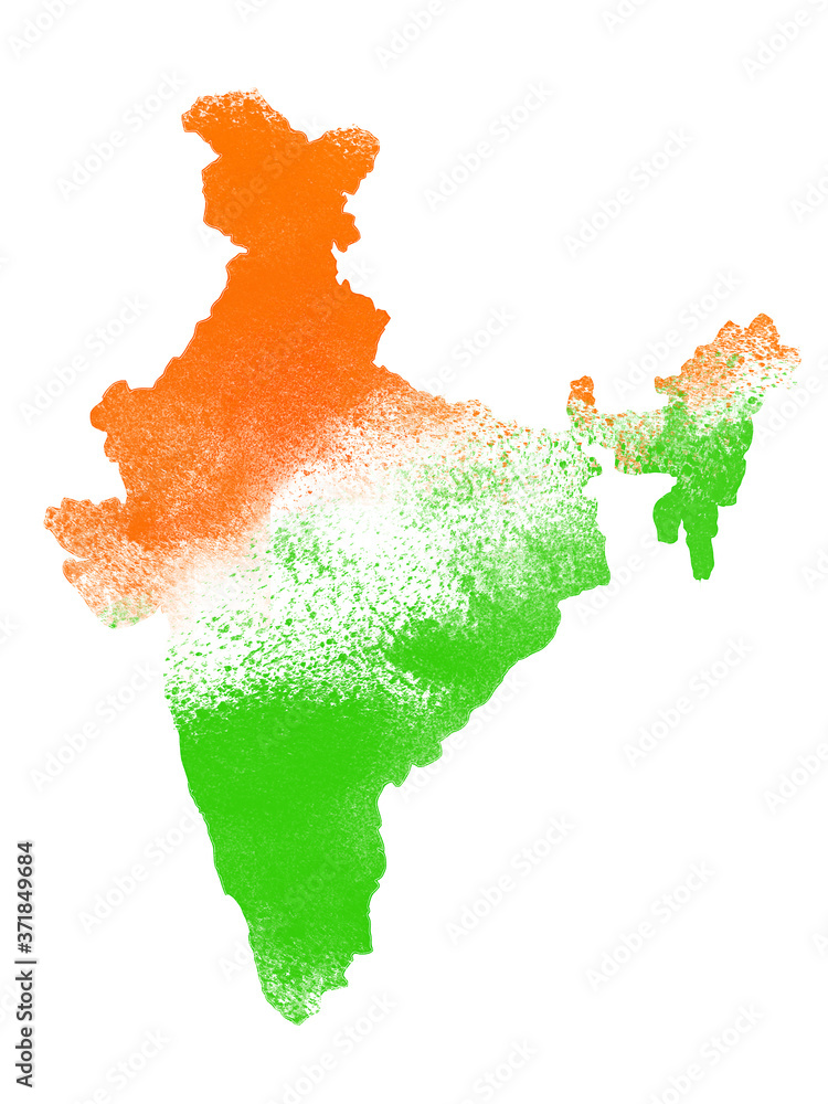 India graphic color powder tricolor design, color pigment graphic ...