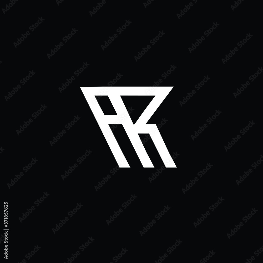 Creative Professional Trendy and Minimal Letter R Logo Design in Black ...
