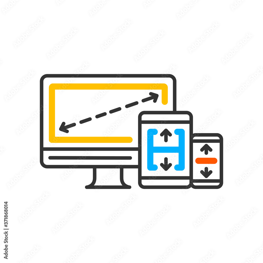 Responsive web design. Minimalist pages layout template adaptive for ...