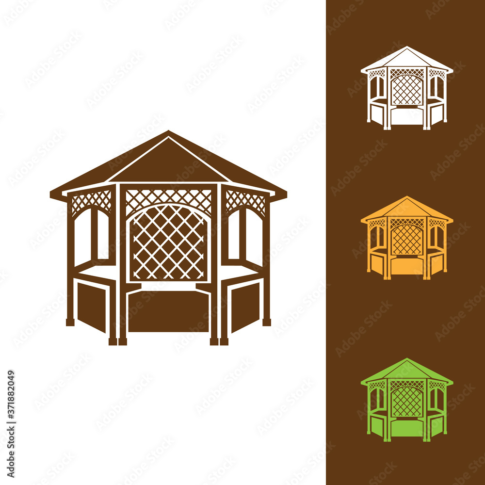 gazebo icon vector on white background, gazebo trendy filled icons from ...