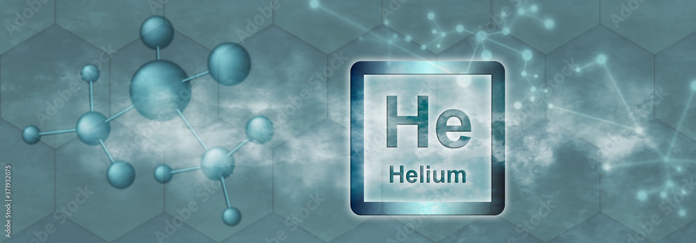 He symbol. Helium chemical element Stock Illustration | Adobe Stock
