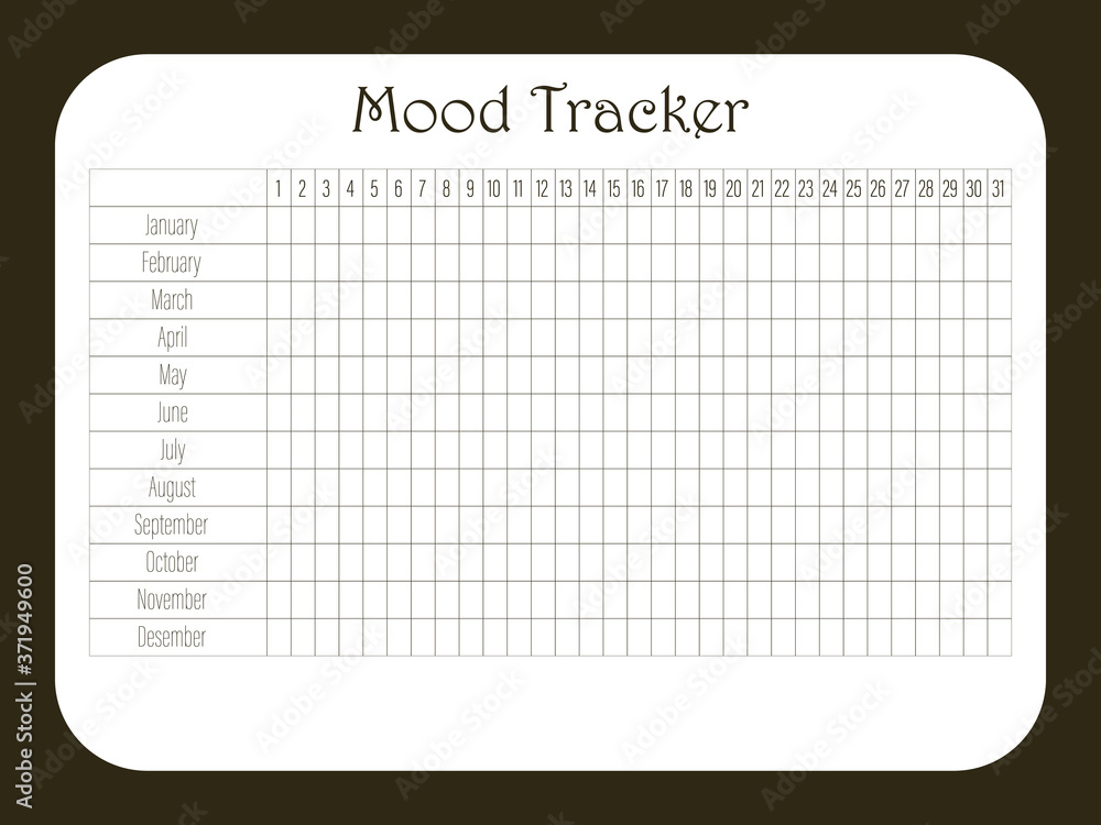 Mood Chart Template