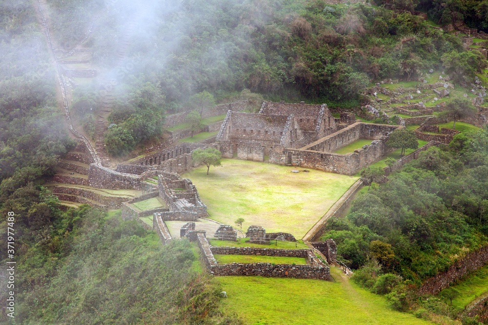 Choquequirao, one of the best Inca ruins in Peru Stock Photo | Adobe Stock