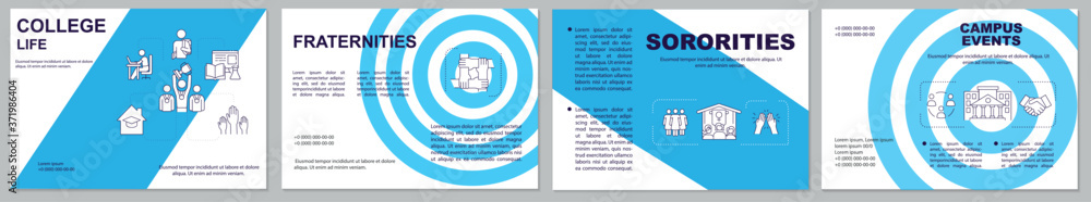 College brochure template Stock Vector | Adobe Stock