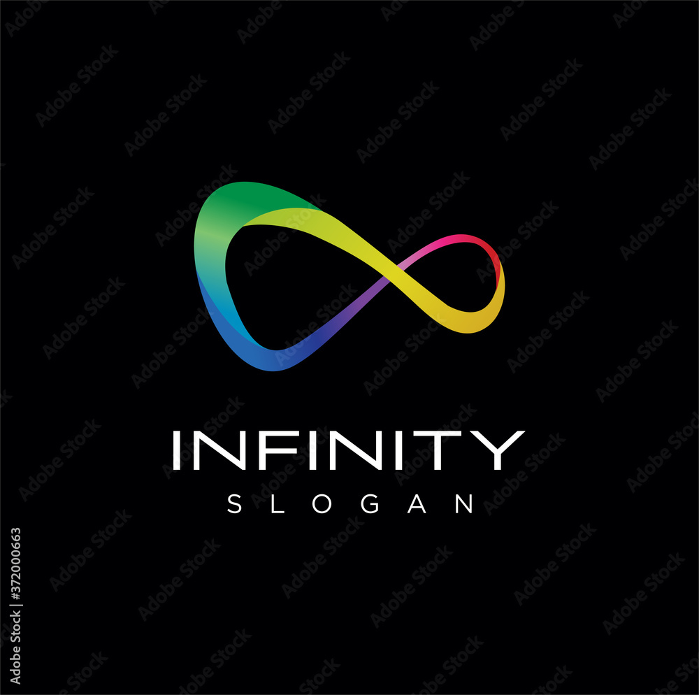 Colorful Infinity Logo Design Symbol. Limitless Logo Design Vector ...