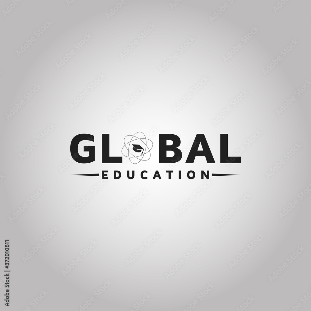 GLOBAL EDUCATION adobe stock logo design template idea and inspiration ...