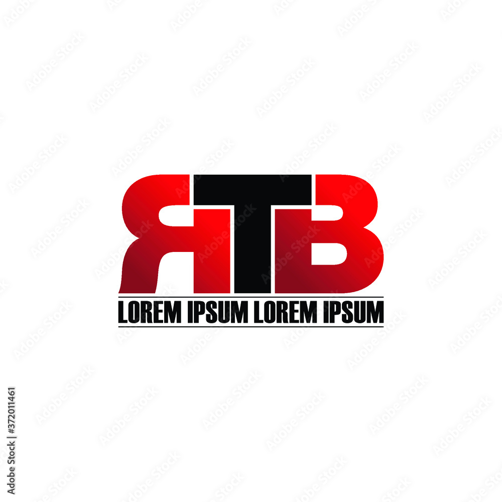 RTB letter monogram logo design vector Stock Vector | Adobe Stock