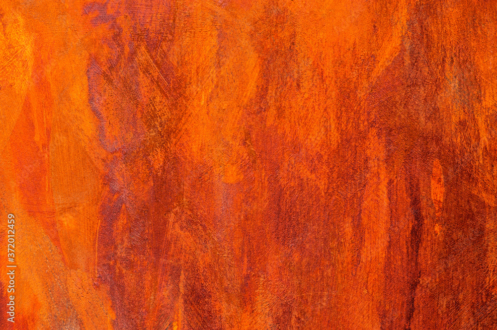 Coarse rusty orange surface. Imitation of rusty metal, Abstract ...