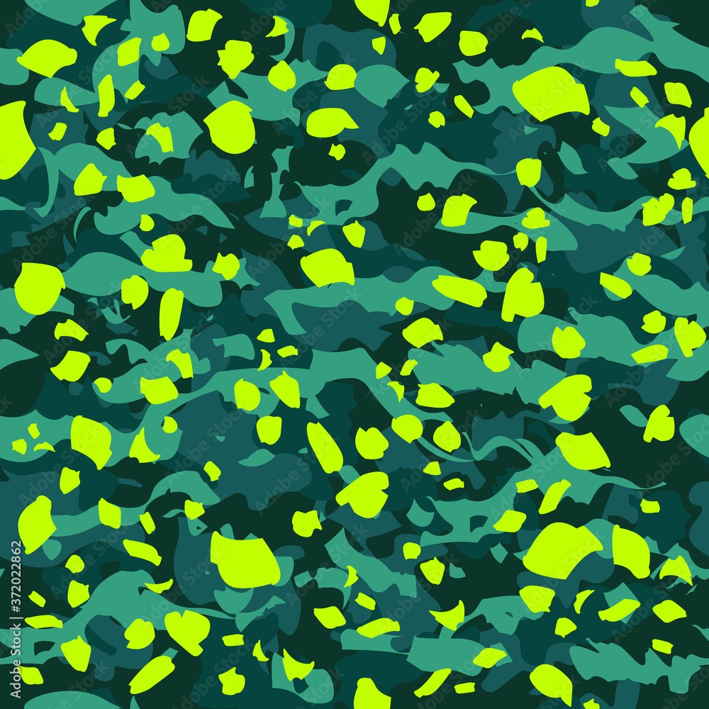 Vector seamless camo flecks tiger army fatigue pattern design Stock ...