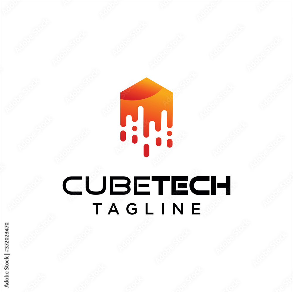Cube Tech Logo Technology Digital Design Template. Hexagon Tech Logo ...