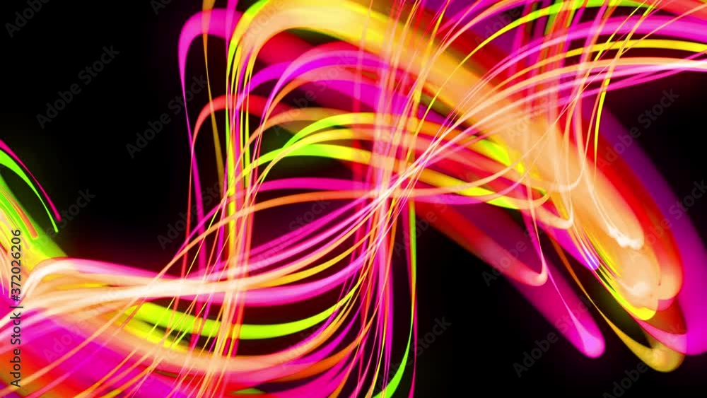 Light flow bg in 4k. Abstract looped background with light trails ...