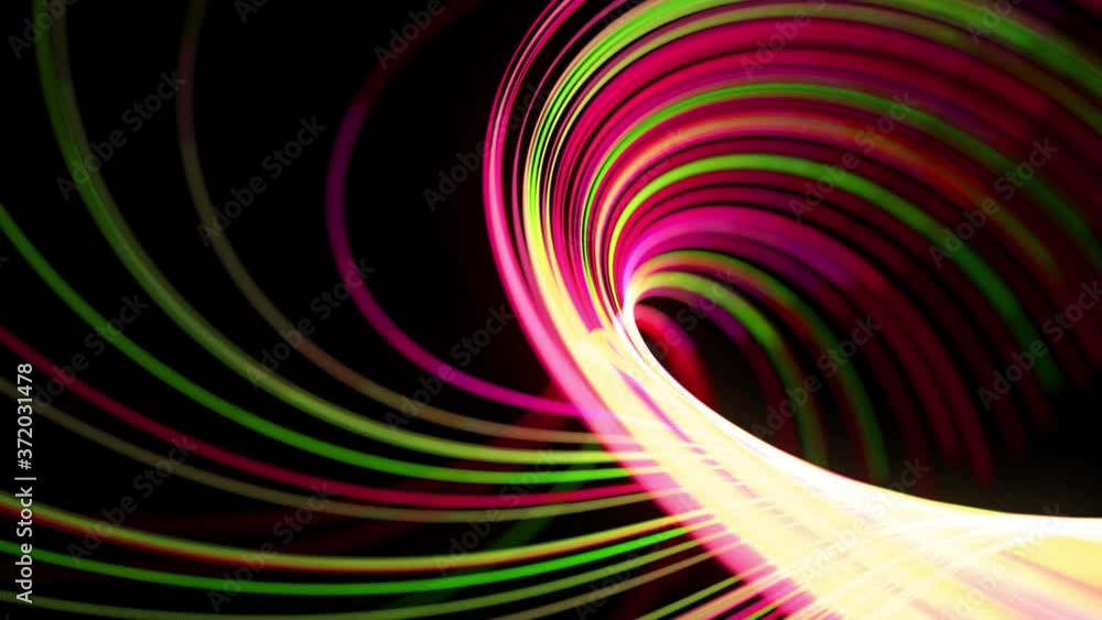 Light flow bg in 4k. Abstract looped background with light trails ...