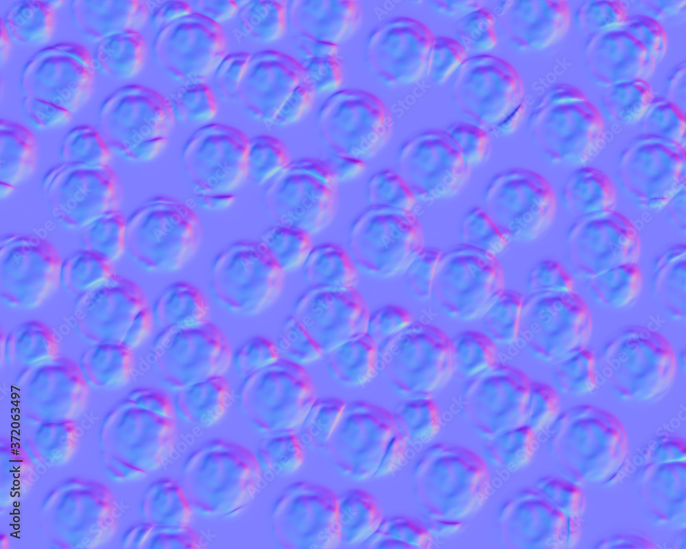 Normal map spheres, bubbles. Computer generated image Stock ...