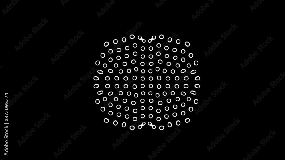 Reaction diffusion organic growing pattern. Cell division. Turing ...