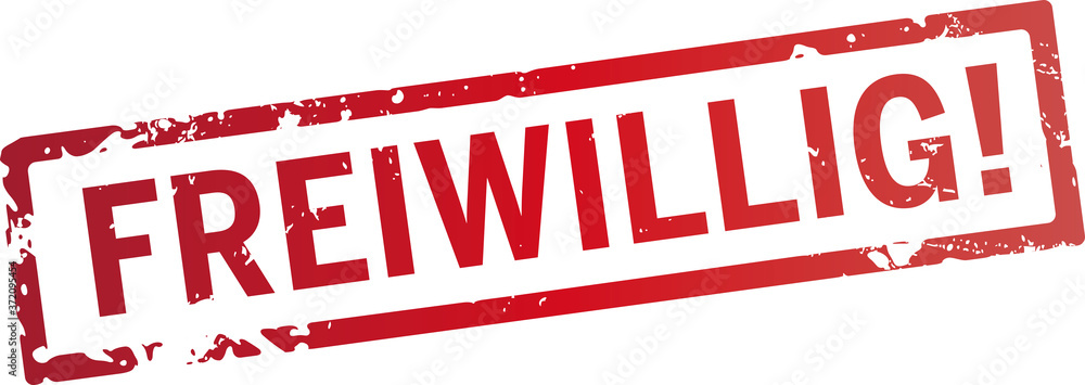 roter Stempel freiwillig Stock Vector | Adobe Stock