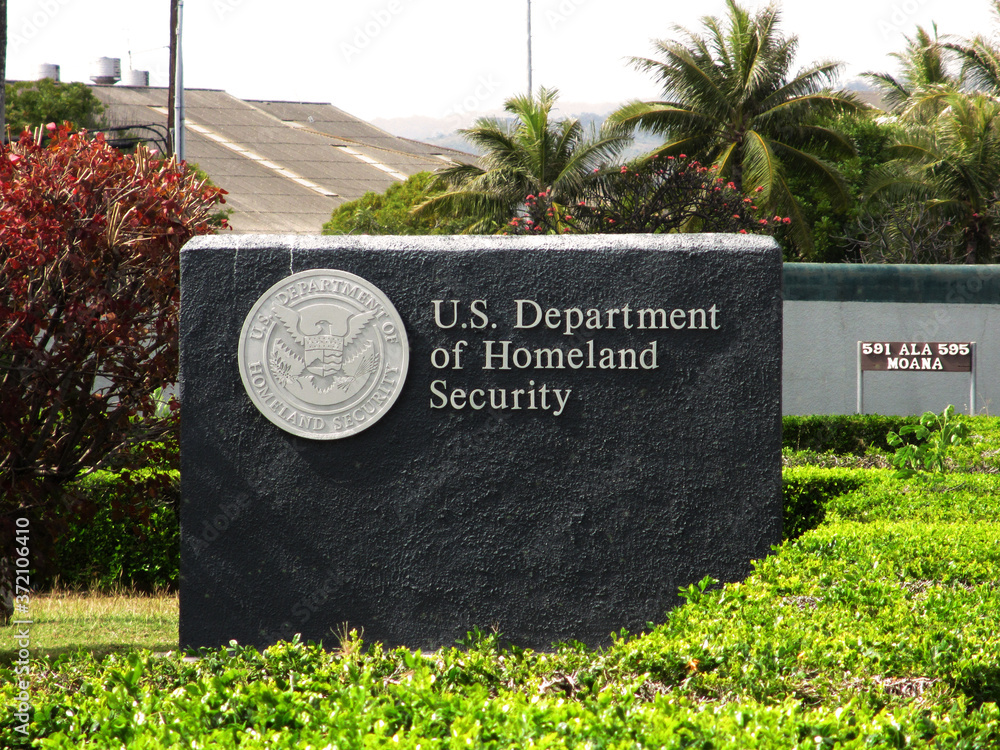 US Department of Homeland Security - Sign Stock Photo | Adobe Stock