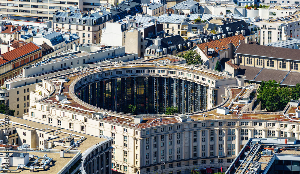 Paris, France - July 09 2020: Aerial view of Les Echelles du Baroque ...