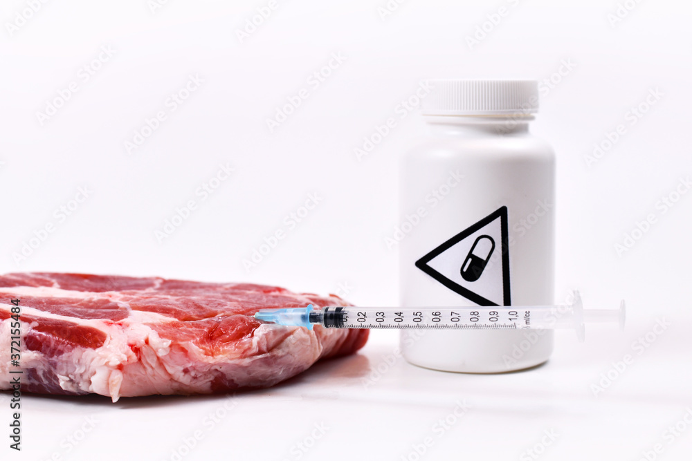 Concept for antibiotics residue and harmful bacteria in meat for human ...