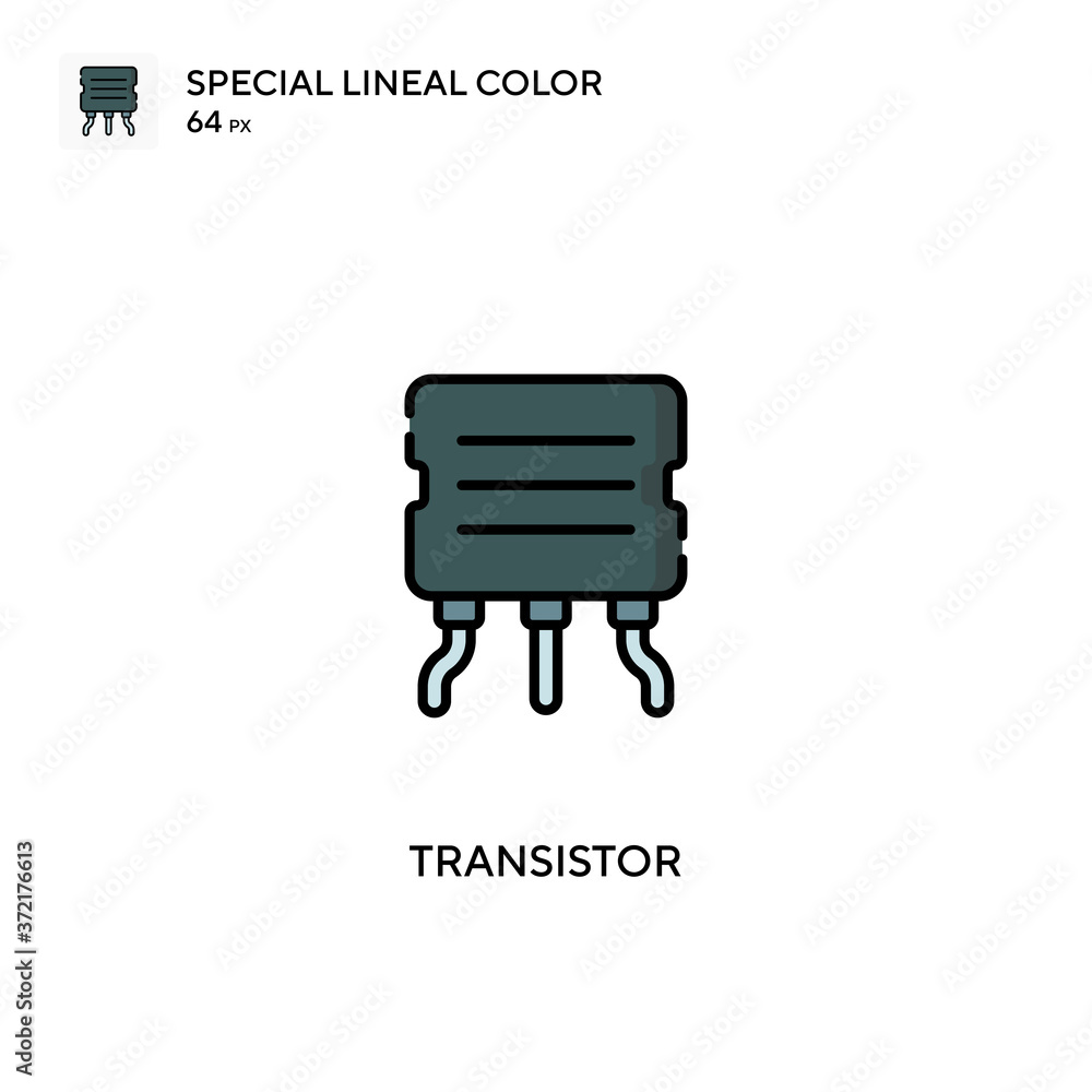 Transistor Special lineal color icon.Transistor icons for your business ...
